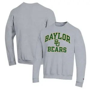 Champion Baylor Bears High Motor Pullover Sweatshirt - Heather Gray