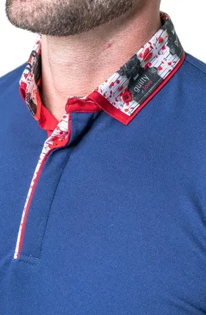 MACEOO Mozartsolidguilty Piqué Button-down Polo