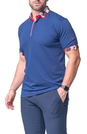 MACEOO Mozartsolidguilty Piqué Button-down Polo