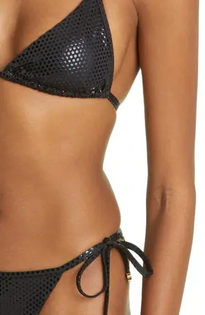 Balmain Embellished Triangle Bikini