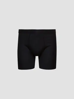 Stefano Ricci Solid Cotton Boxer Briefs - Black