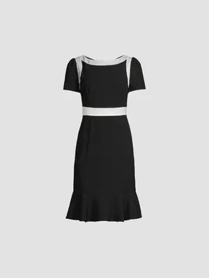 Shani Colorblocked Satin Dress