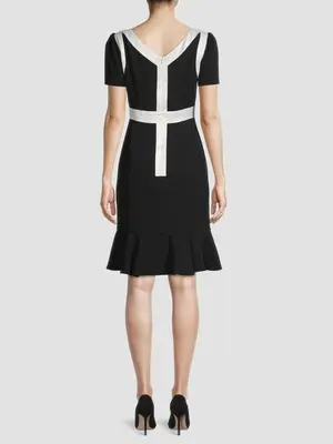 Shani Colorblocked Satin Dress