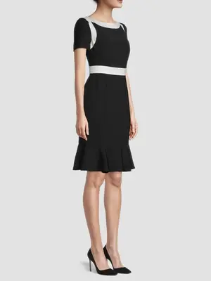 Shani Colorblocked Satin Dress