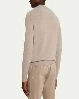 Zegna Oasi Cashmere Crewneck Sweater - Beige