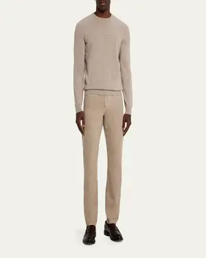 Zegna Oasi Cashmere Crewneck Sweater - Beige