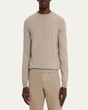 Zegna Oasi Cashmere Crewneck Sweater - Beige