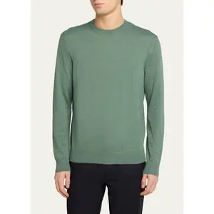 Zegna Oasi Cashmere Crewneck Sweater - Green