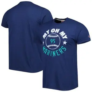 HOMAGE Seattle Mariners Hyper Local Tri-blend T-shirt - Navy