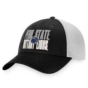 Top Of The World White Penn State Nittany Lions Stockpile Trucker Snapback Hat - Black