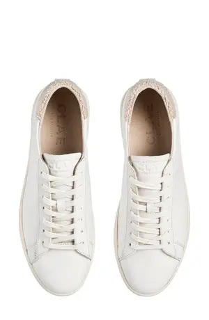 Clae Bradley Leather Sneakers - Off-white Vanilla Terry