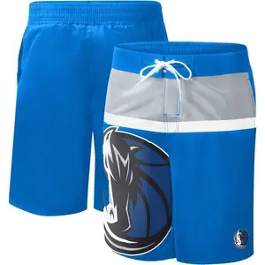 G-III SPORTS BY CARL BANKS Dallas Mavericks Sea Wind Swim Trunks - Blue