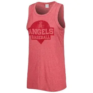 SOFT AS A GRAPE Los Angeles Angels Tri-blend Tank Top