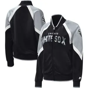 STARTER Chicago White Sox Touchdown Raglan Full-zip Track Jacket