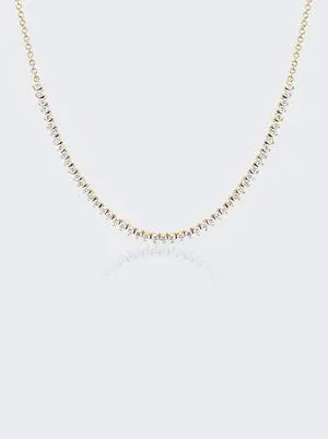Ef Collection Diamond Segment Necklace - 14k Gold