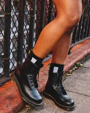 Dr. Martens Double Doc Cotton-blend Crew Socks - Black,white