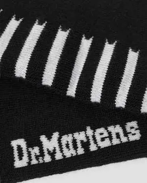 Dr. Martens Double Doc Cotton-blend Crew Socks - Black,white