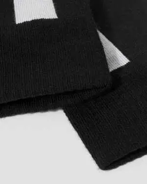 Dr. Martens Double Doc Cotton-blend Crew Socks - Black,white