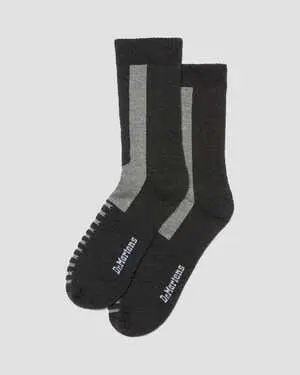 Dr. Martens Double Doc Cotton Blend Socks - Black,gray