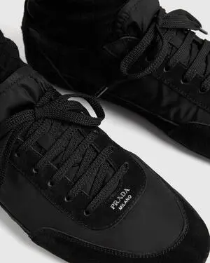 Prada Re-nylon And Suede Sneakers