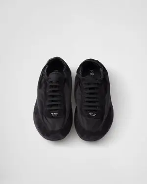 Prada Re-nylon And Suede Sneakers