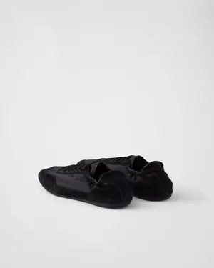 Prada Re-nylon And Suede Sneakers