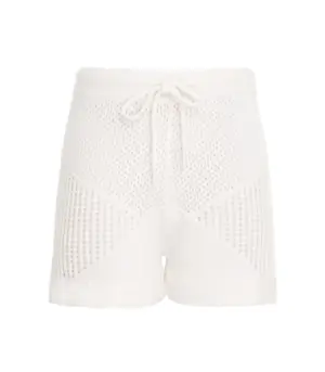 Zimmermann Raie Mesh Knit Shorts