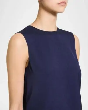 Theory Silk Shell Top - Ivy