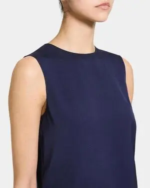 Theory Theory Silk Shell Top Mdnt Nvy