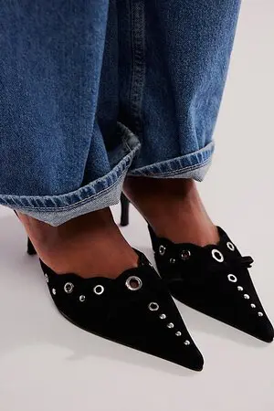Jeffrey Campbell Arabella Heels - Black Suede