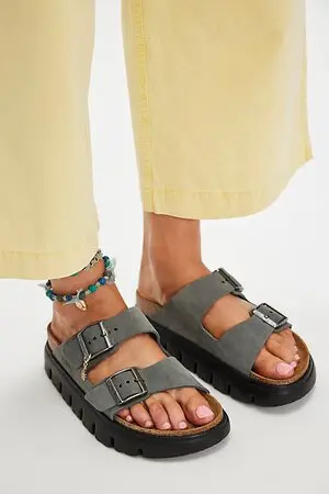BIRKENSTOCK Arizona Chunky Sandals - Basalt Gray