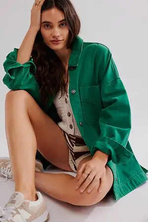 Free People Free People We The Free Madison City Denim Jacket Virdus