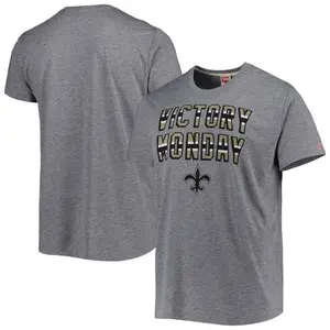 HOMAGE New Orleans Saints Victory Monday Tri-blend T-shirt - Gray