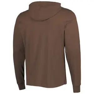 '47 47 Cleveland Browns Field Franklin Hooded Long Sleeve T-shirt