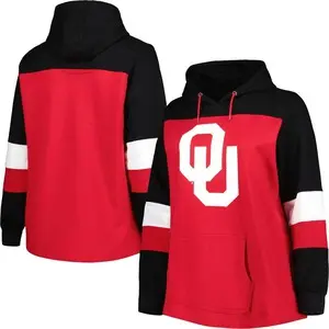 Profile Oklahoma Sooners Color-block Pullover Hoodie