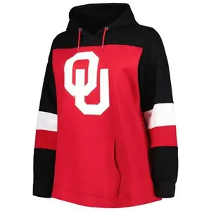 Profile Oklahoma Sooners Color-block Pullover Hoodie