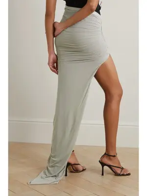 Rick Owens Asymmetric Ruched Skirt