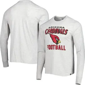 '47 Heathered Arizona Cardinals Dozer Franklin Long Sleeve T-shirt - Gray