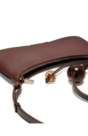 Jacquemus Le Bisou Leather Shoulder Bag - 855 Medium Brown