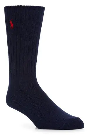 Polo Ralph Lauren Rib Crew Socks - Navy