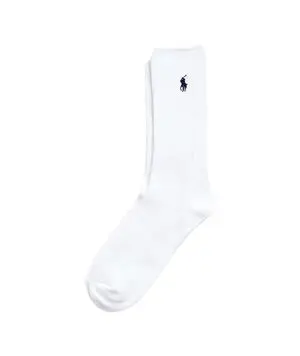 Polo Ralph Lauren Rib Crew Socks - White