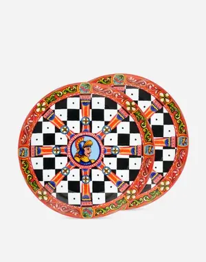 Dolce & Gabbana Set 2 Porcelain Dinner Plates - Multicolor