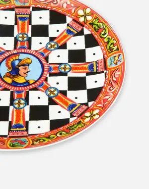 Dolce & Gabbana Set 2 Porcelain Dinner Plates - Multicolor