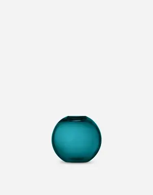 Dolce & Gabbana Small Vase In Transparent Murano Glass - Multicolor