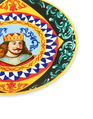 Dolce & Gabbana Set 2 Porcelain Dinner Plates - Multicolor