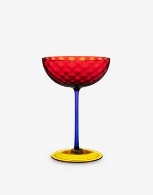 Dolce & Gabbana Hand-blown Murano Champagne Glass - Multicolor