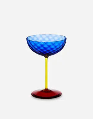 Dolce & Gabbana Hand-blown Murano Champagne Glass - Multicolor