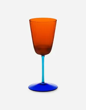 Dolce & Gabbana Hand-blown Murano White Wine Glass - Multicolor