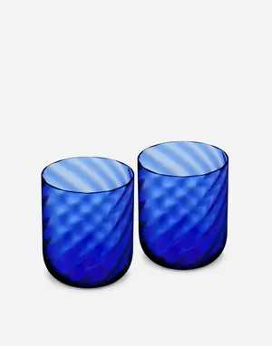 Dolce & Gabbana Set 2 Hand-blown Murano Water Glasses - Multicolor