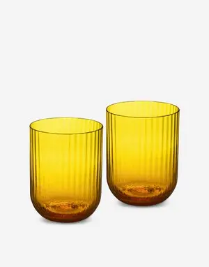 Dolce & Gabbana Hand-blown Murano Beverage Glasses Set 2 - Multicolor